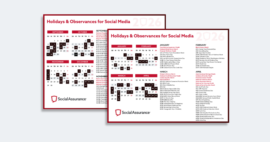 2026 Holidays & Observances Social Media Calendar for Financial Brands ...